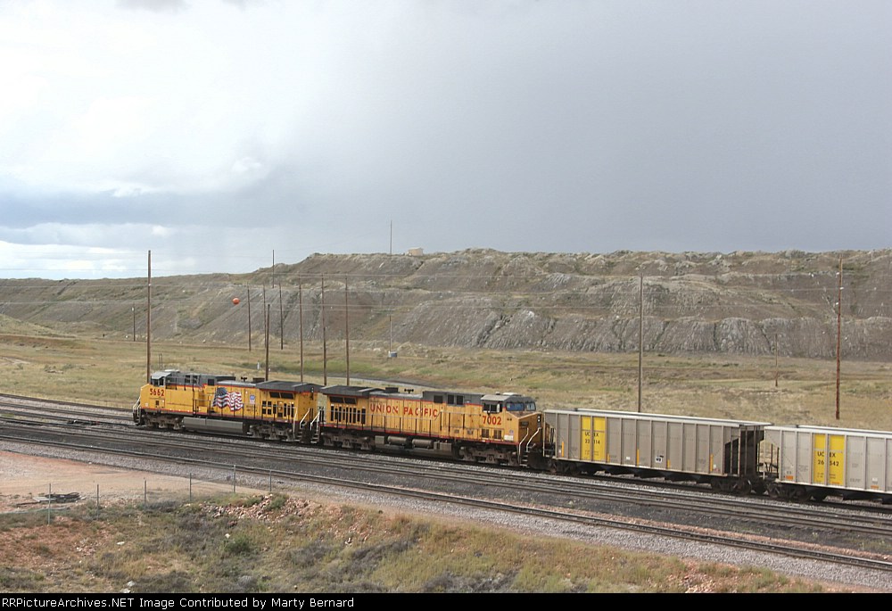 UP 5662 and 7002 at Black Thunder Mine